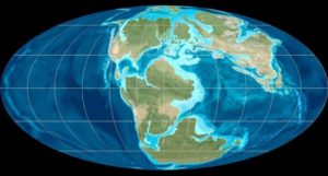 Pangea: Map of Formation and Break of the Supercontinent